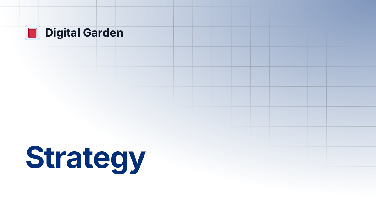 Strategy | Digital Garden